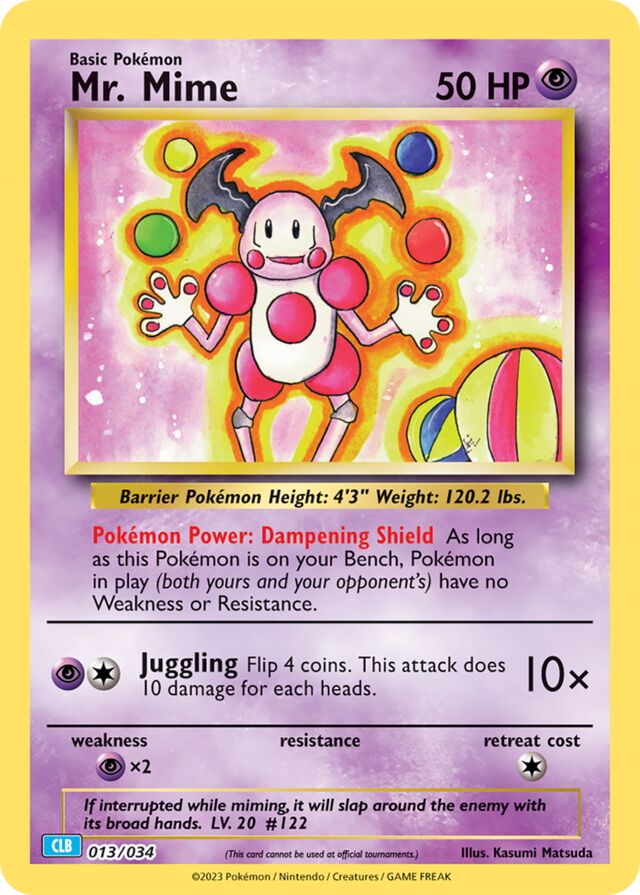 Mr. Mime (Pokémon TCG Classic (Blastoise) 013/034) (International TCG ...