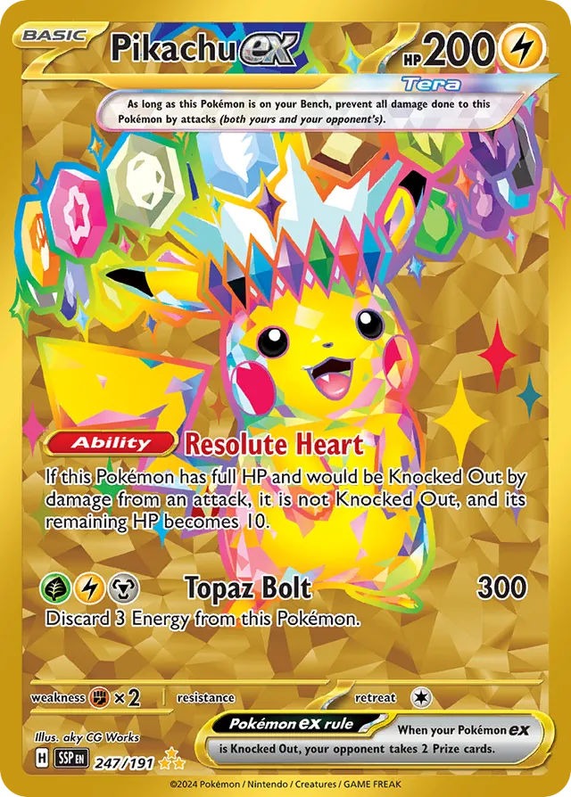 Pikachu Ex Surging Sparks 247191 International Tcg Tcg Collector