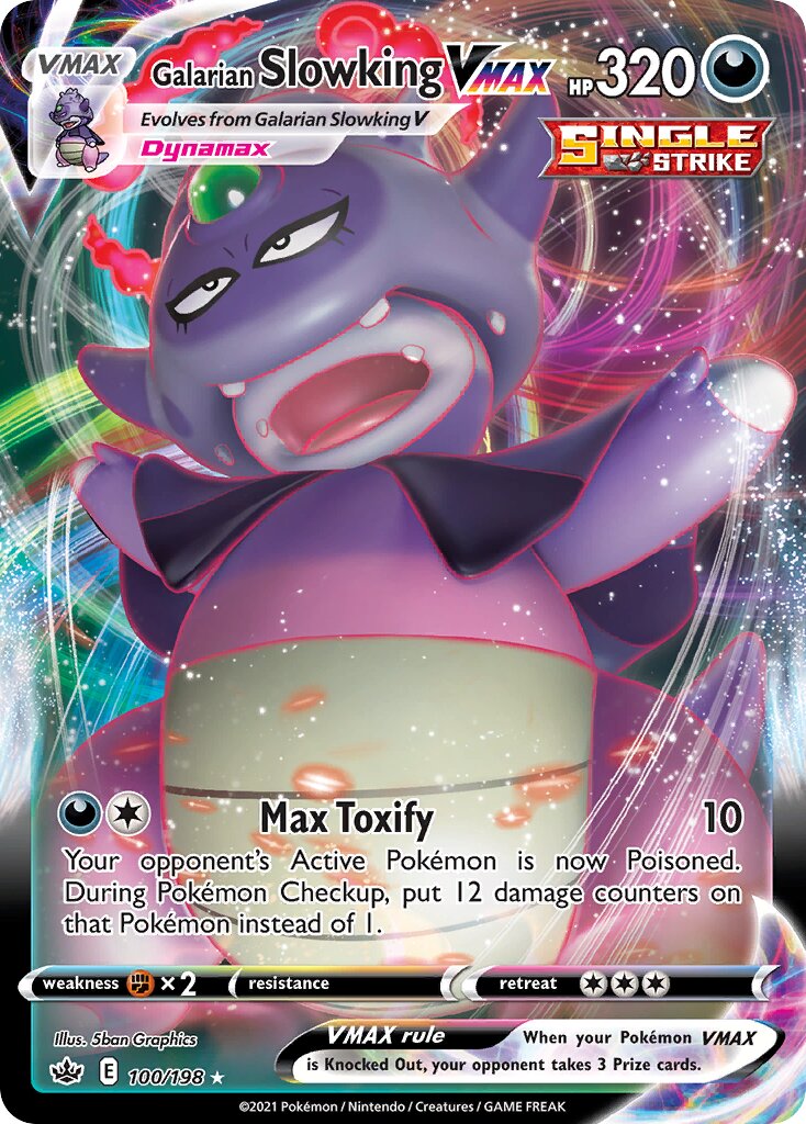 Galarian Slowking VMAX (Chilling Reign 100/198) (International TCG ...