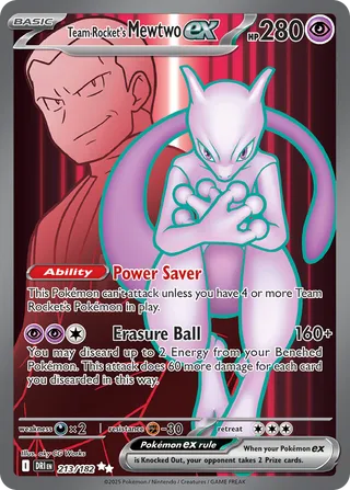 Team Rocket's Mewtwo ex (Destined Rivals 213/182) (International TCG ...