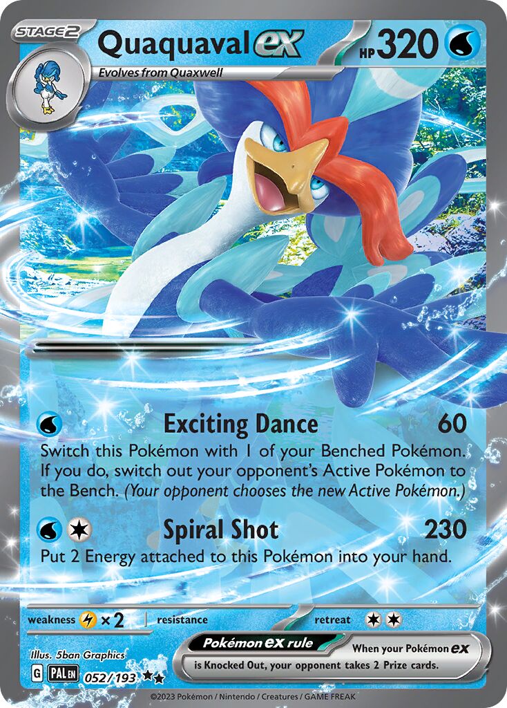 Quaquaval ex (Paldea Evolved 052/193) (International TCG) – TCG Collector