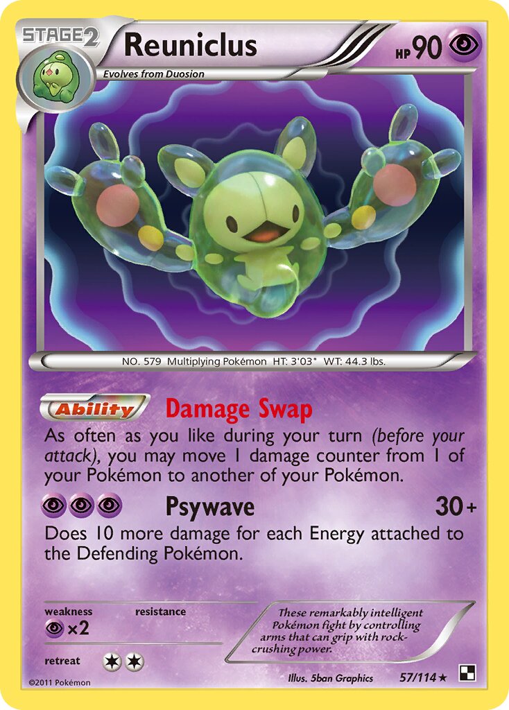Reuniclus (Black & White 57/114) (International TCG) – TCG Collector
