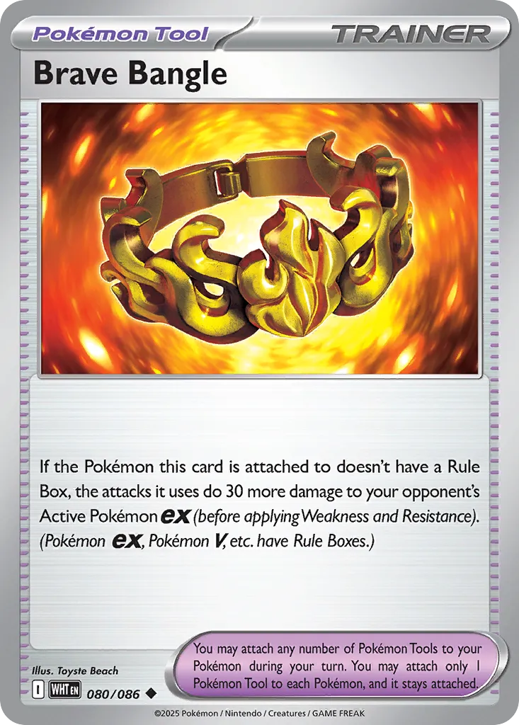 Brave Bangle (White Flare 080/086) (International TCG) – TCG Collector