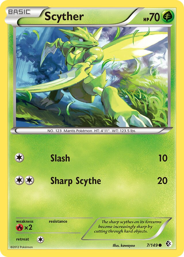 Scyther Pokemon Card