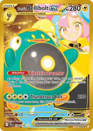 Iono's Bellibolt ex (Journey Together 188/159) (International TCG) – TCG Collector