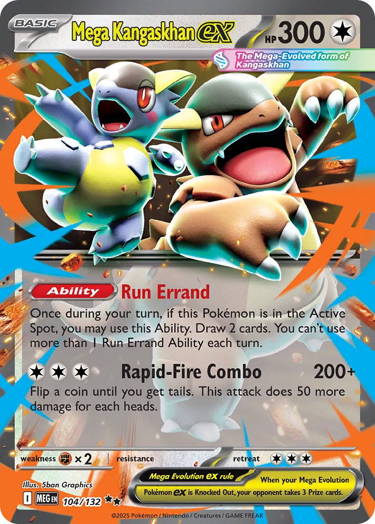 Mega Kangaskhan ex (Mega Evolution 104/132) (International TCG) – TCG ...