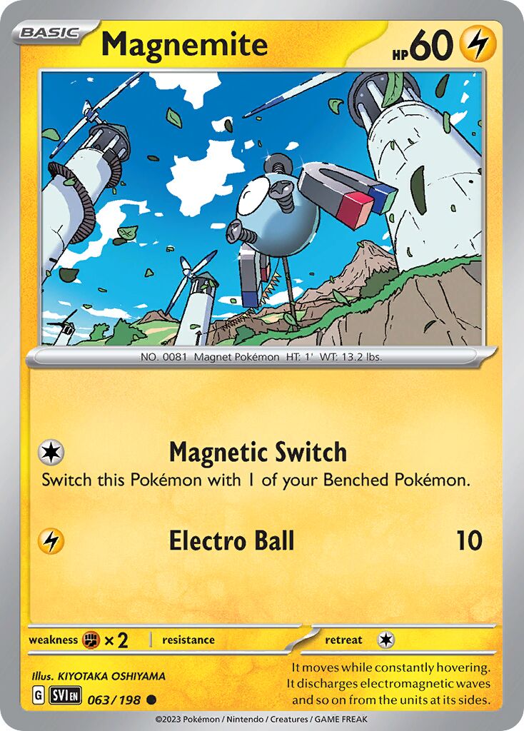 Magnemite (Scarlet & Violet 063/198) (International TCG) – TCG Collector