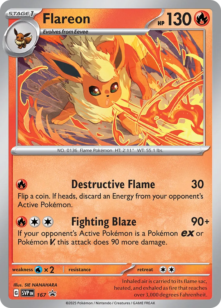 Flareon (Scarlet & Violet Promos 167) (International TCG) – TCG Collector