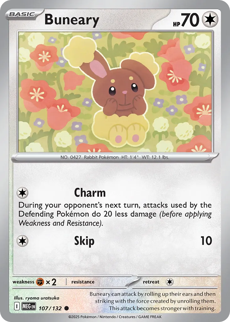 Buneary (Mega Evolution 107/132) (International TCG) – TCG Collector