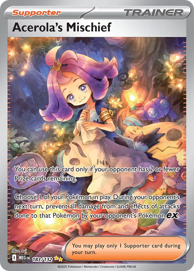 Acerola's Mischief (Mega Evolution 183/132) (International TCG) – TCG Collector