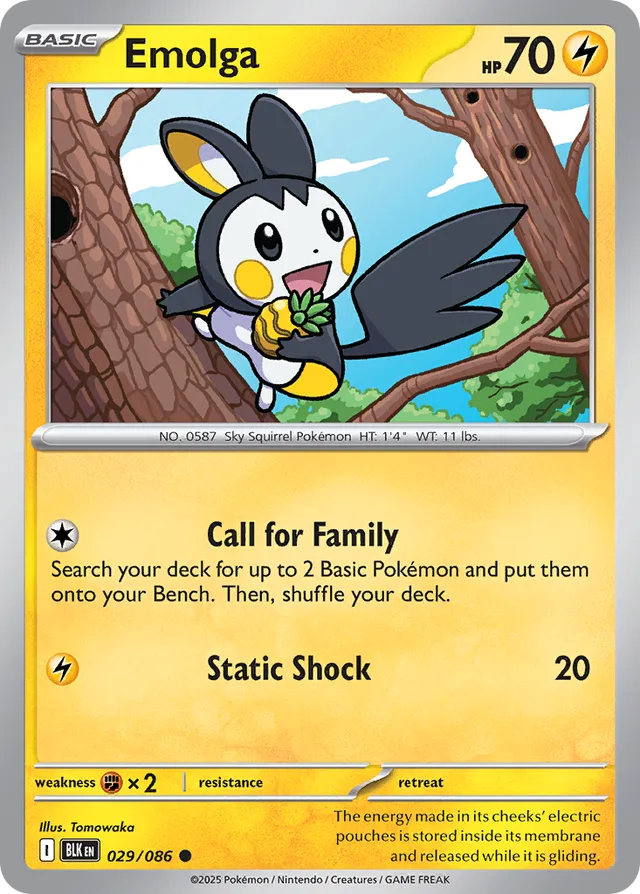 Emolga (Black Bolt 029/086) (International TCG) – TCG Collector